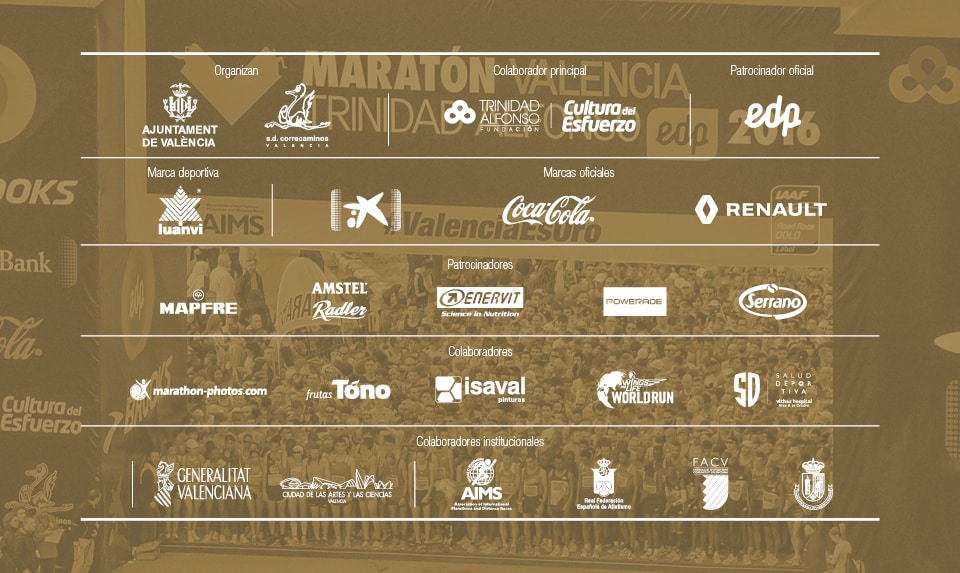 Patrocinadores · Valencia Ciudad del Running